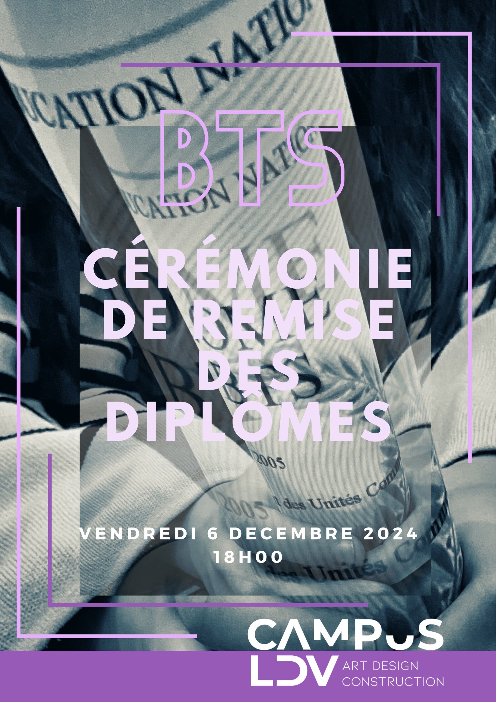 Cérémonie diplôme BTS 2024 - Campus Léonard de Vinci