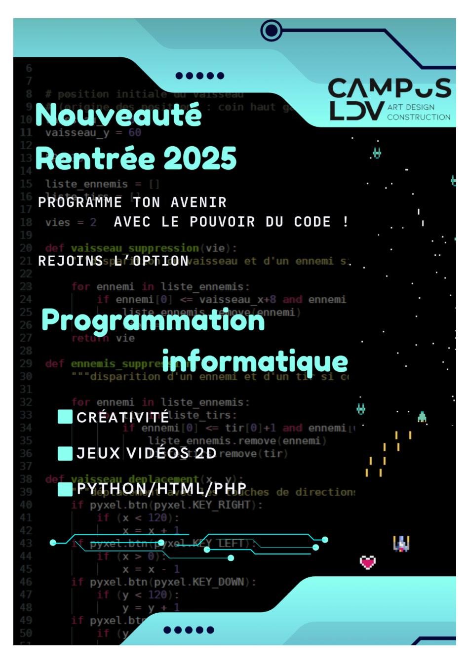 Le Campus enrichit son offre pour les élèves de seconde. - Campus Léonard de Vinci